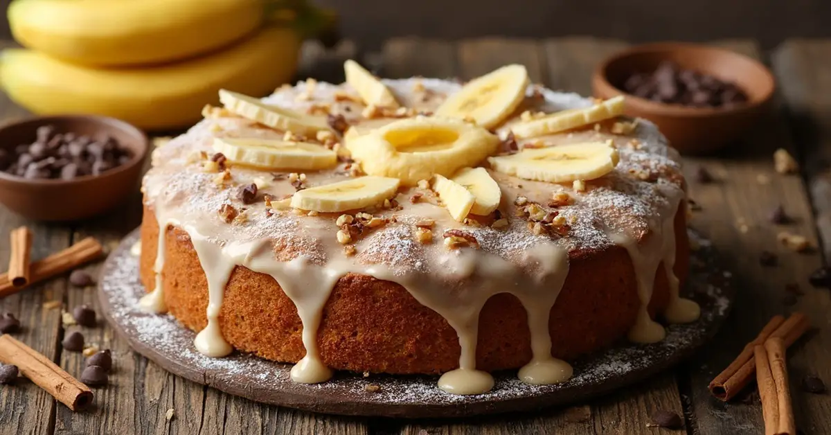 BananKage Uden Æg og Mælk Opskrift