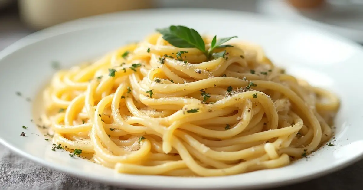 Pasta med fløde Opskrift
